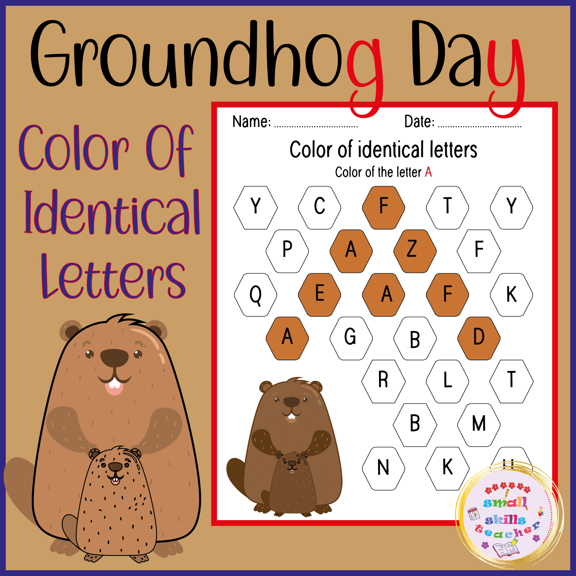 Groundhog Day Activities and learn the alphabet | Made By Teachers