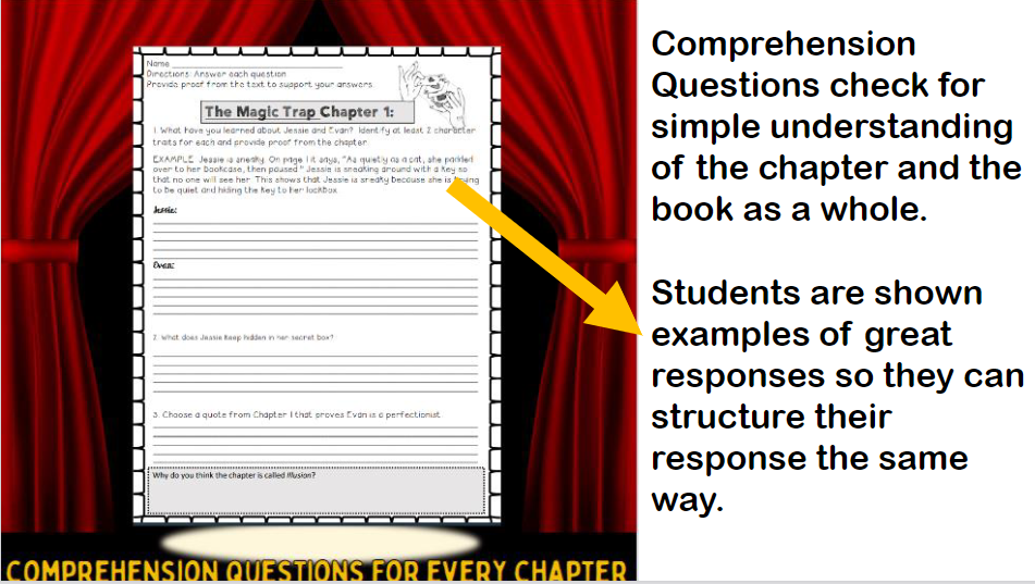 The Magic Trap Novel Study part of Lemonade War Series Comprehension ...
