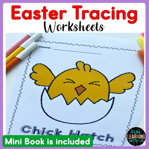 Easter Picture Tracing & Coloring Fine Motor Worksheets | Made By Teachers
