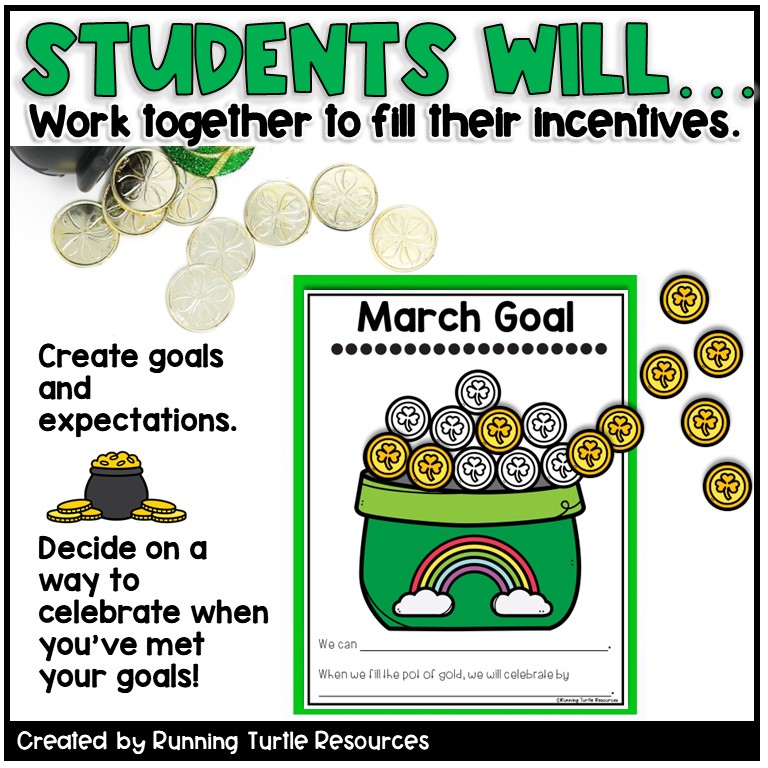 Positive Behavior Chart Printable, St Patricks Day Classroom Management ...