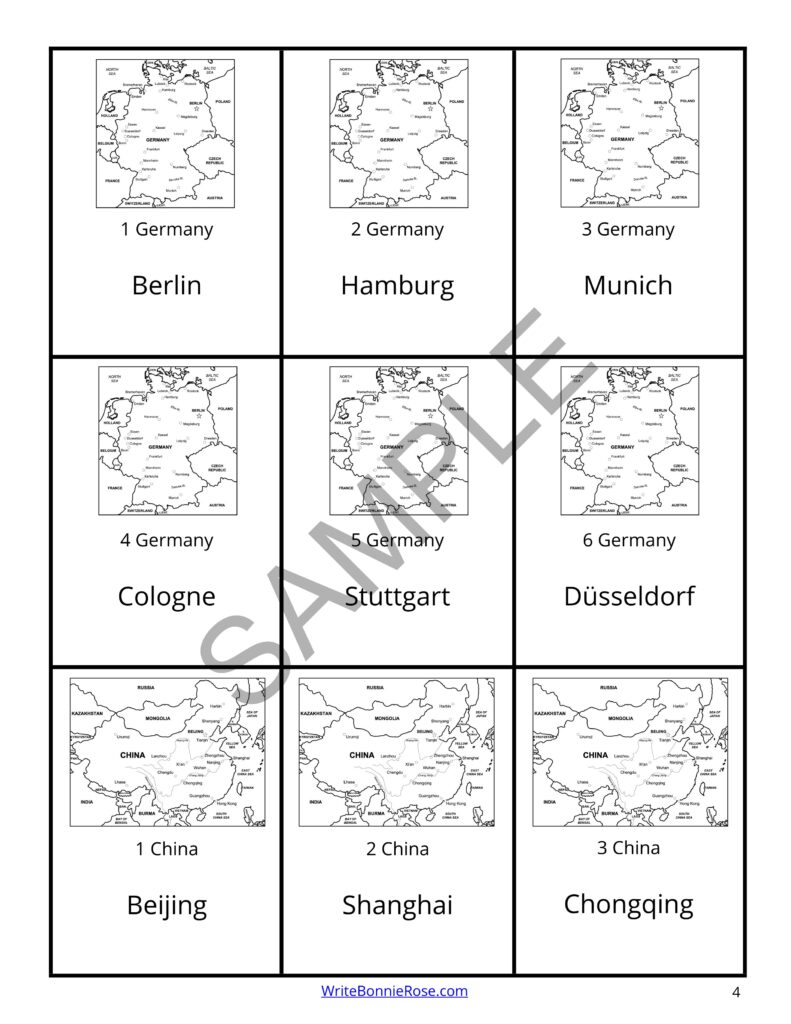 Cities of the World Geography Card Game | Made By Teachers
