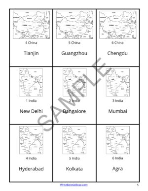 Cities of the World Geography Card Game | Made By Teachers