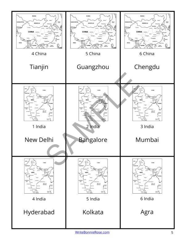 Cities of the World Geography Card Game | Made By Teachers