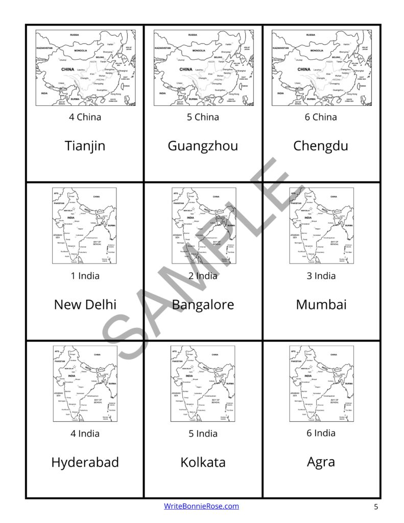 Cities of the World Geography Card Game | Made By Teachers