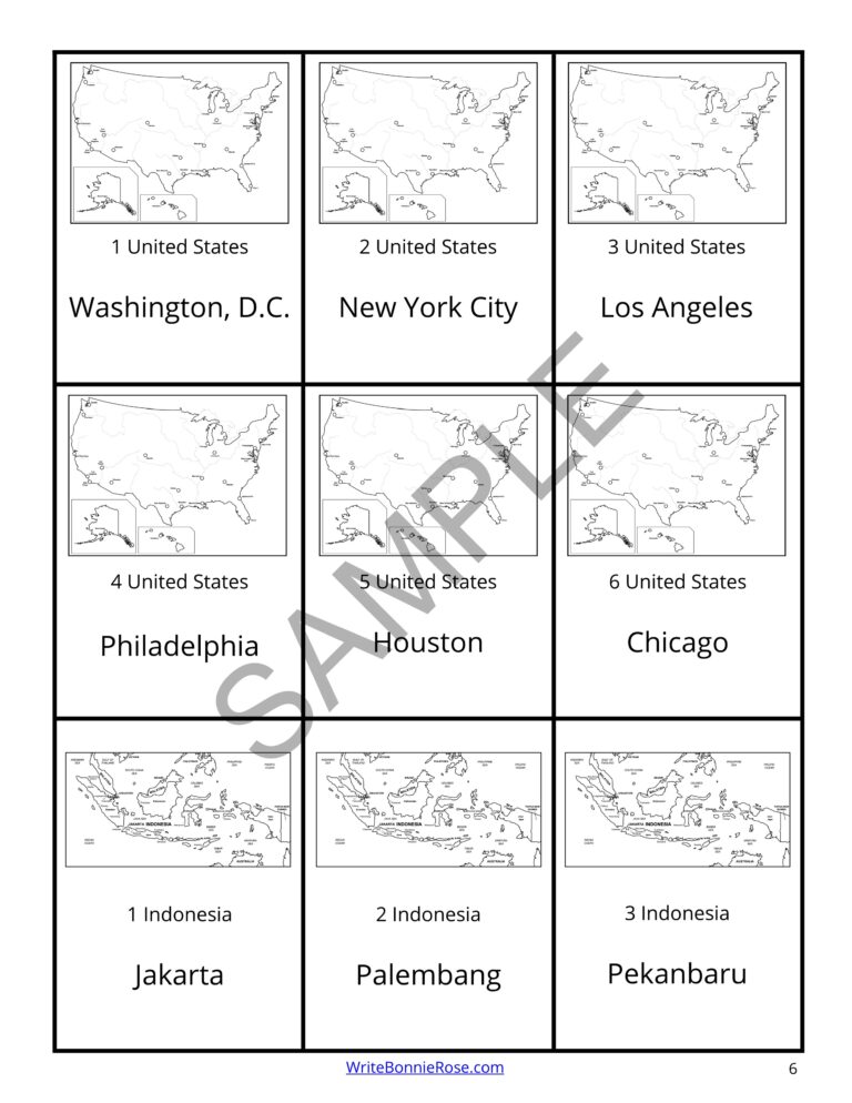 Cities of the World Geography Card Game | Made By Teachers