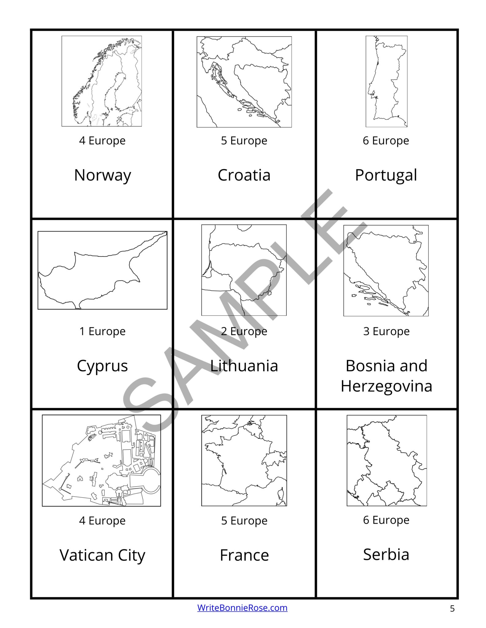 Countries of the World Geography Card Game | Made By Teachers