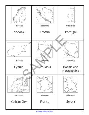 Countries of the World Geography Card Game | Made By Teachers