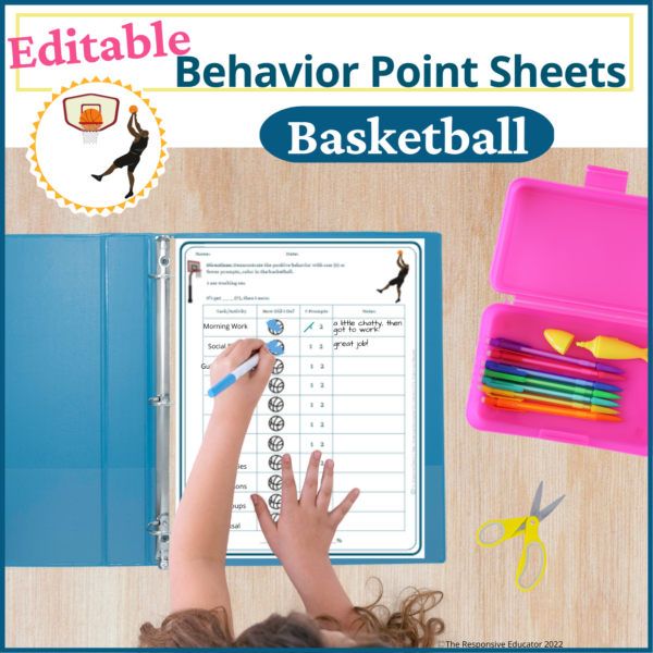 Point Sheet for Behavior- Basketball | Made By Teachers