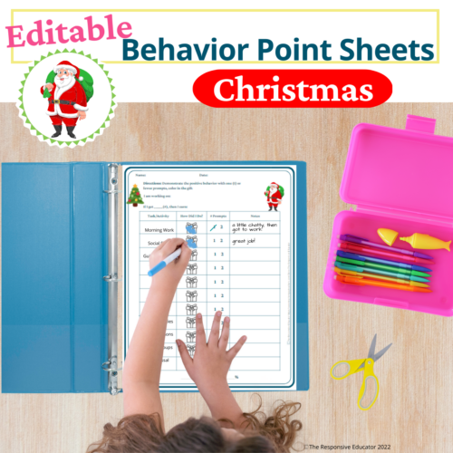 Behavior Visual Supports- Christmas | Made By Teachers