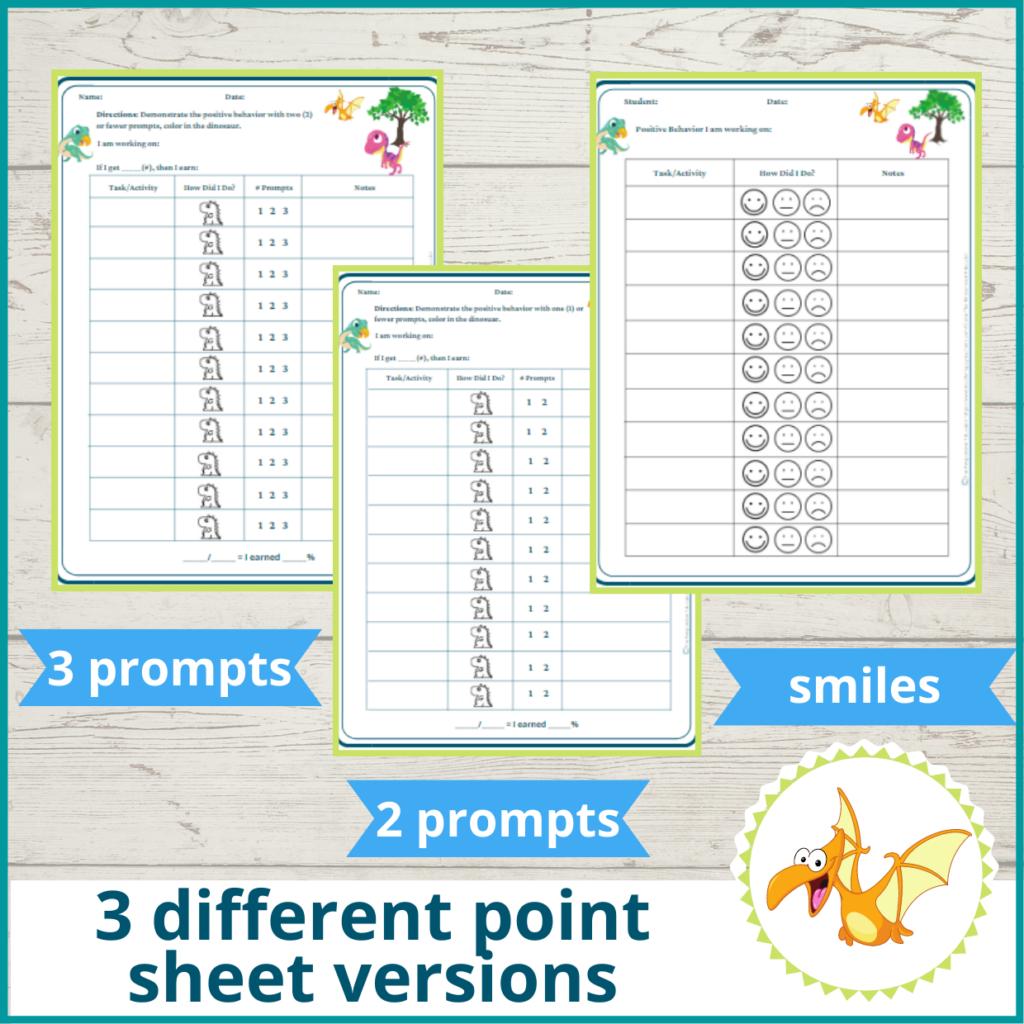 Point Sheet for Behavior- Dino Babies | Made By Teachers