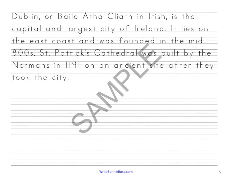 My Book About Ireland with Print Copywork | Made By Teachers