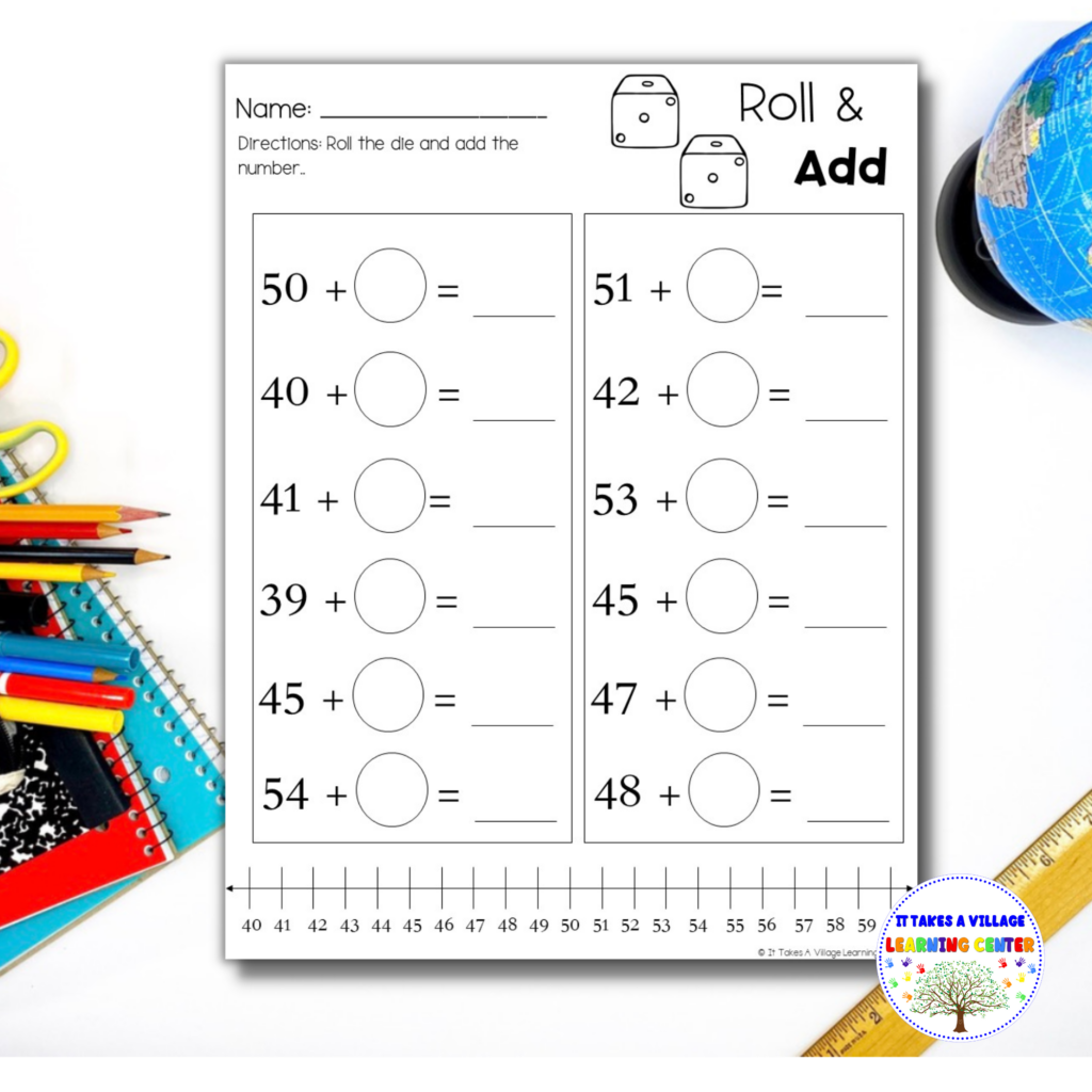 2nd Grade Number Line Addition and Subtraction Worksheets | Made By ...