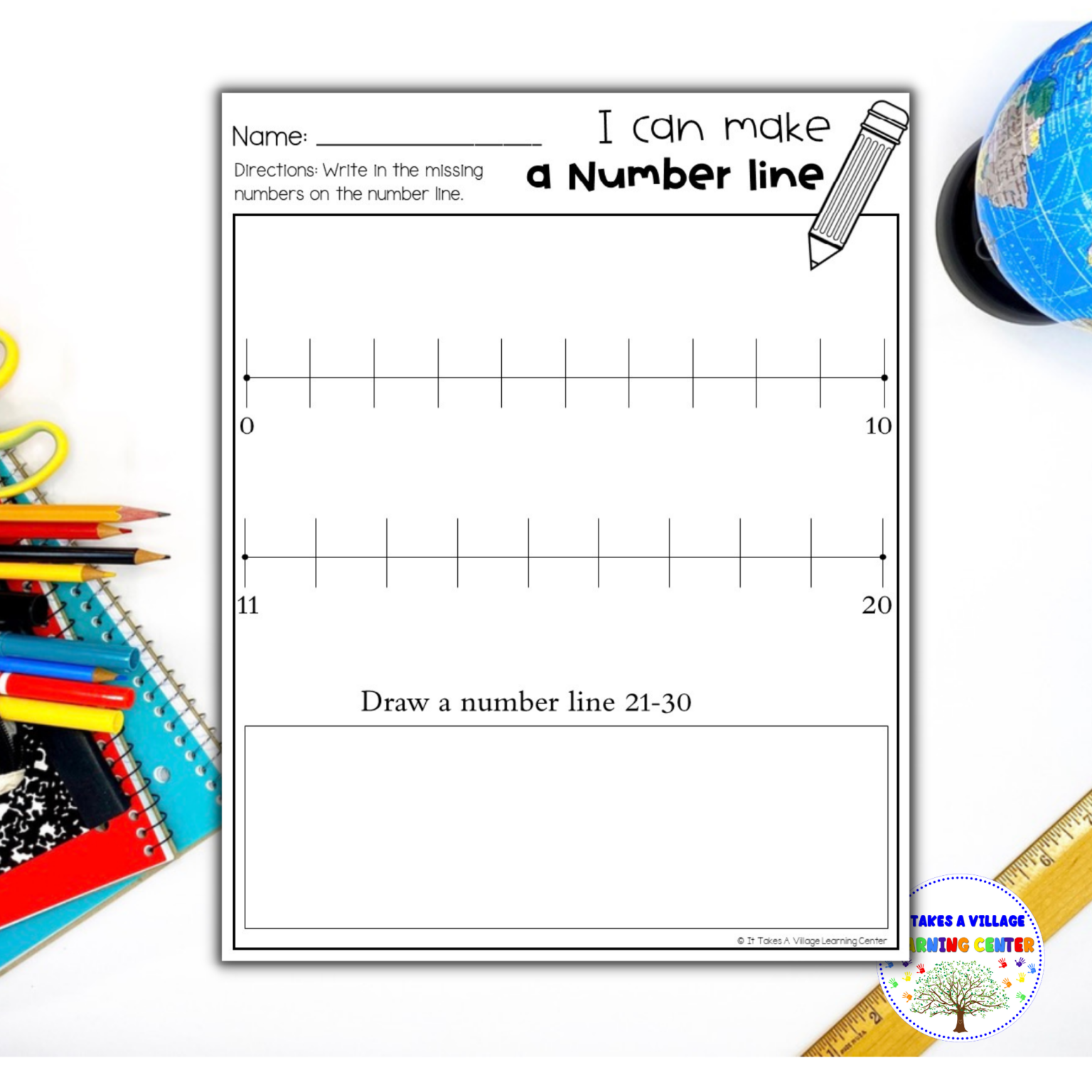 2nd Grade Number Line Addition and Subtraction Worksheets | Made By ...