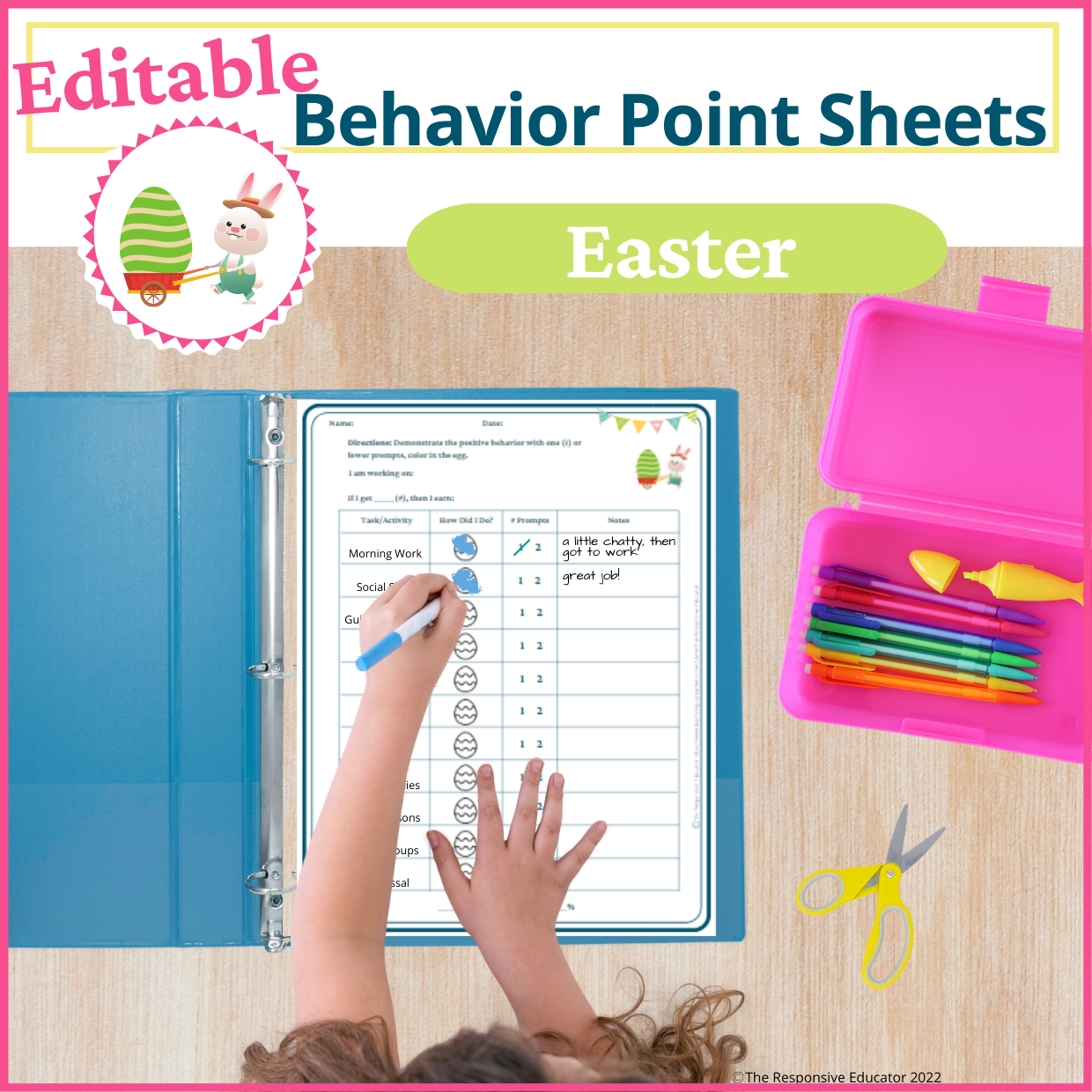 Point Sheet for Behavior- Easter | Made By Teachers