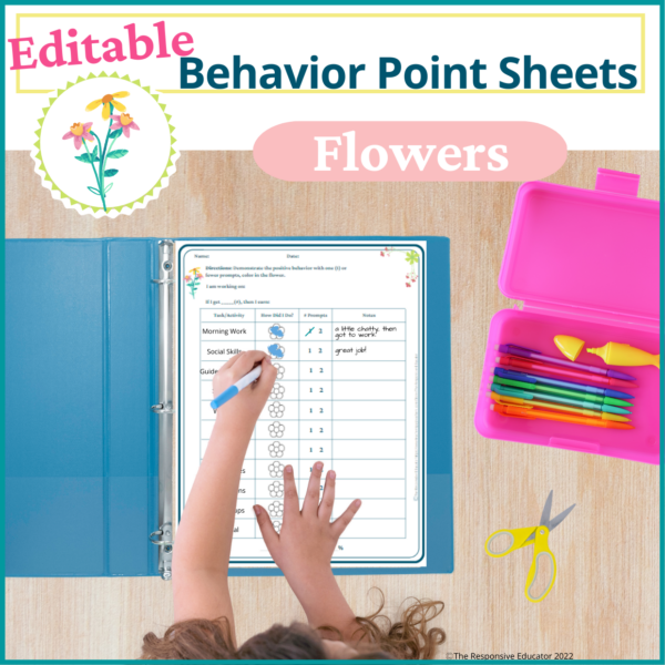 Point Sheet for Behavior- Flowers | Made By Teachers
