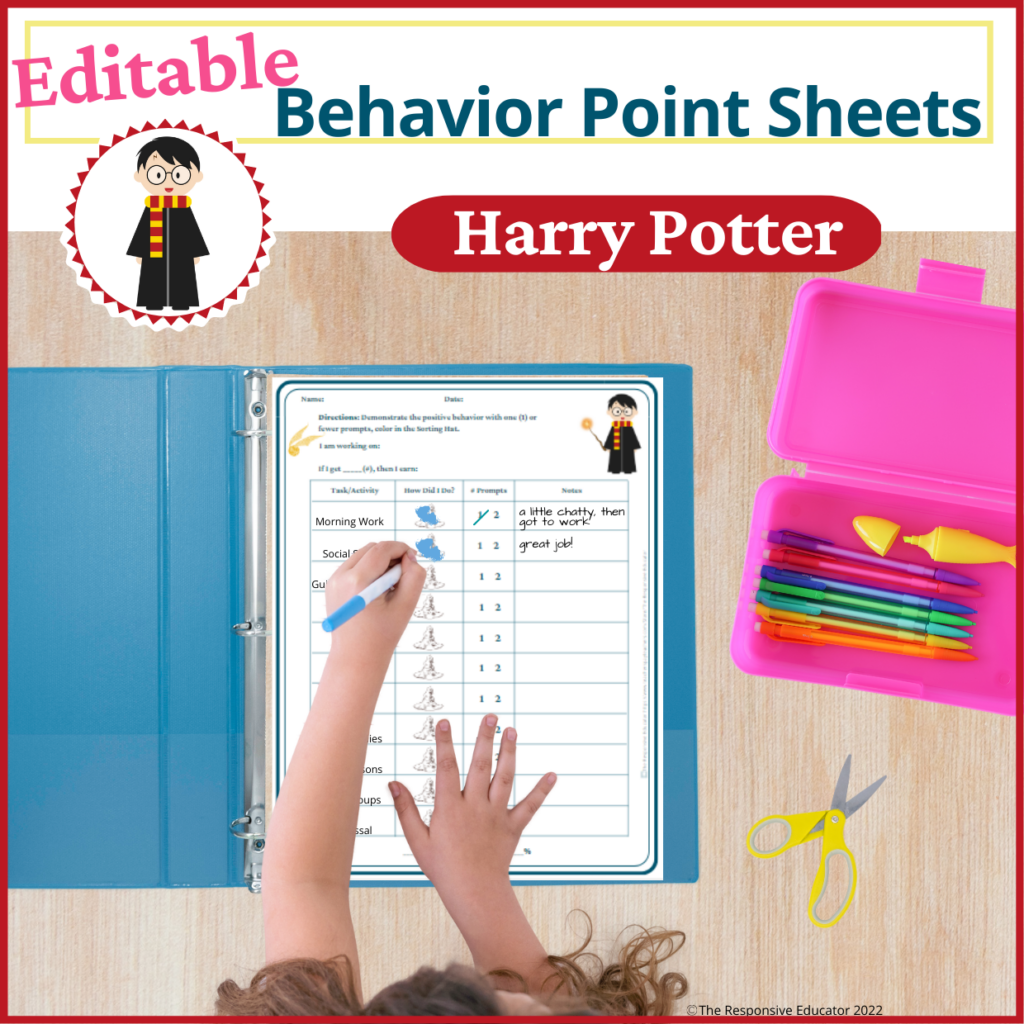 Behavior Visual Supports- Harry Potter | Made By Teachers
