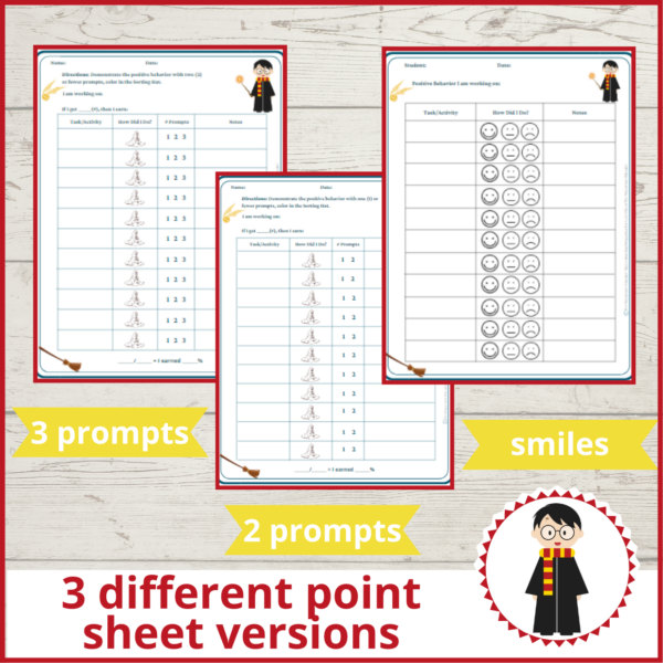 Point Sheet for Behavior- Harry Potter | Made By Teachers