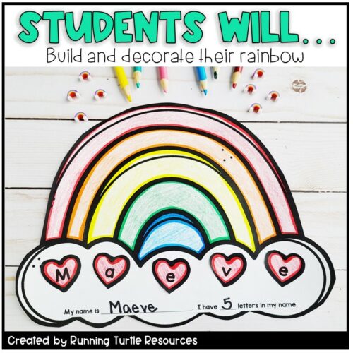 St Patricks Day Name Craft, Editable Rainbow Craft | Made By Teachers