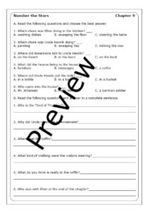 Lois Lowry "Number the Stars" worksheets | Made By Teachers