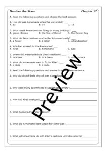 Lois Lowry "Number the Stars" worksheets | Made By Teachers