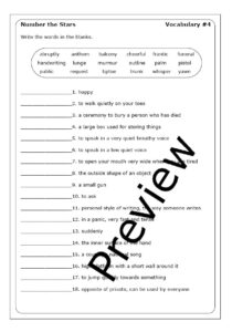 Lois Lowry "Number the Stars" worksheets | Made By Teachers