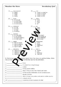 Lois Lowry "Number the Stars" worksheets | Made By Teachers