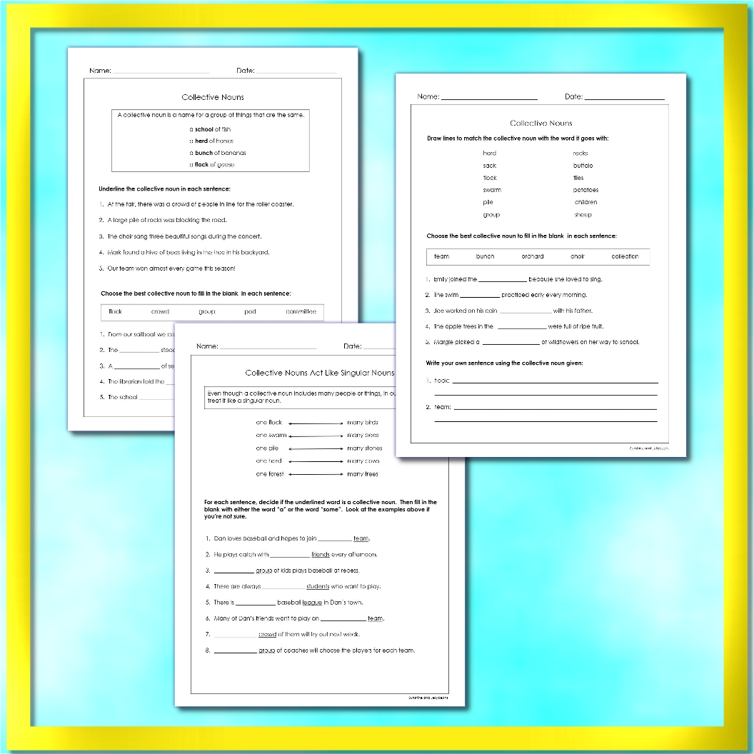 Collective Nouns - Recognizing and Using Them - Grades 2-3 - Google ...