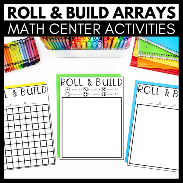 Multiplication Arrays - Roll And Build Arrays - Multiplication Practice ...