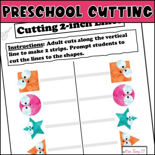 Printable Preschool Scissors Cutting Practice Worksheets | Made By Teachers