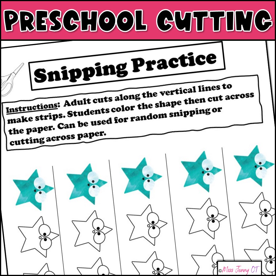 Printable Preschool Scissors Cutting Practice Worksheets | Made By Teachers