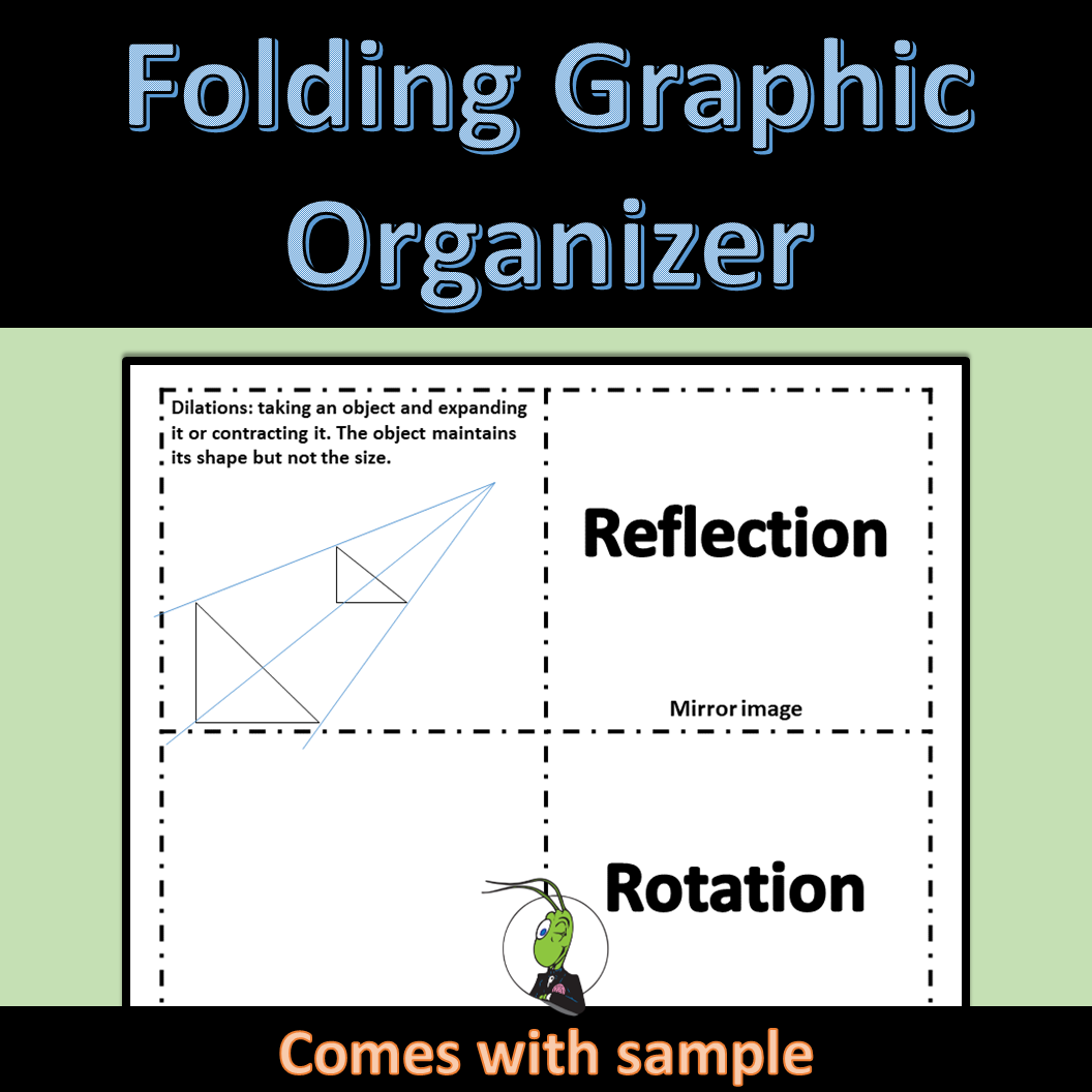 Rigid Transformations Graphic Organizers Rotations, Reflections and ...