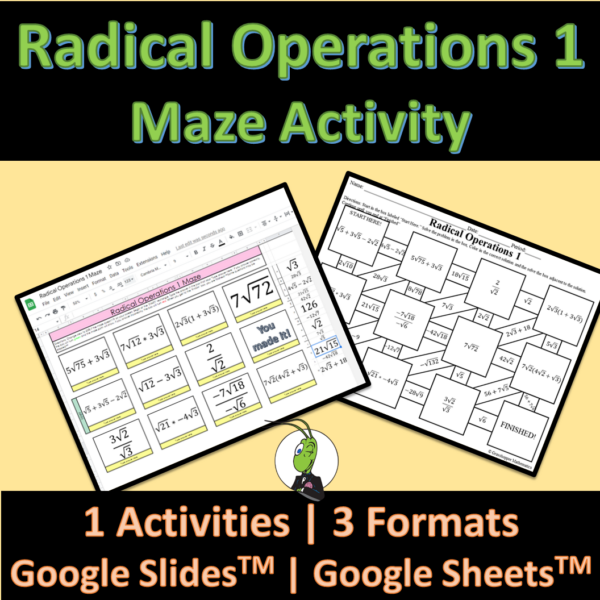 Radical Operations Maze Activity | Google and Printable | Digital ...