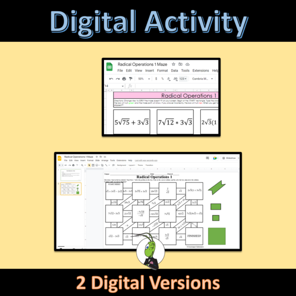 Radical Operations Maze Activity | Google and Printable | Digital ...