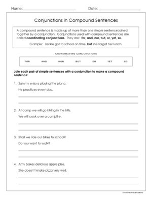 Coordinating and Subordinating Conjunctions - FANBOYS - Grades 3-4 ...