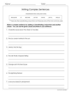 Coordinating and Subordinating Conjunctions - FANBOYS - Grades 3-4 ...