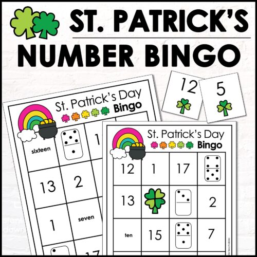 St. Patrick's Day Number Fluency Bingo from 1-20 | Numerals, Number ...