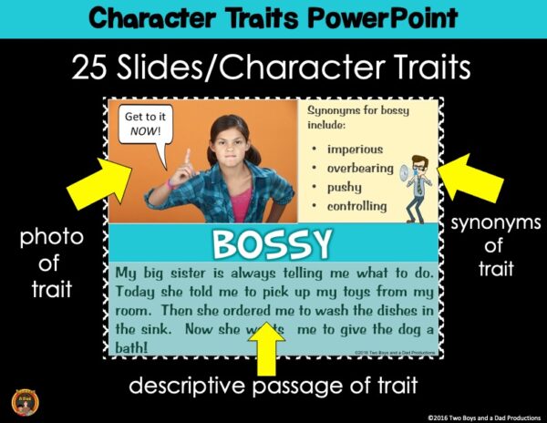 Character Traits Analysis POWERPOINT with Worksheets and Posters | Made ...