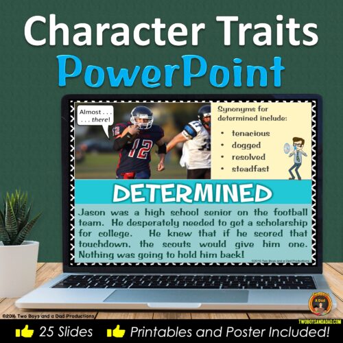 Character Traits Analysis POWERPOINT with Worksheets and Posters | Made ...