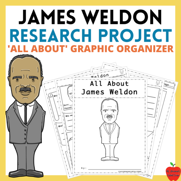 James Weldon All-About Research Project Graphic Organizer | Biography ...