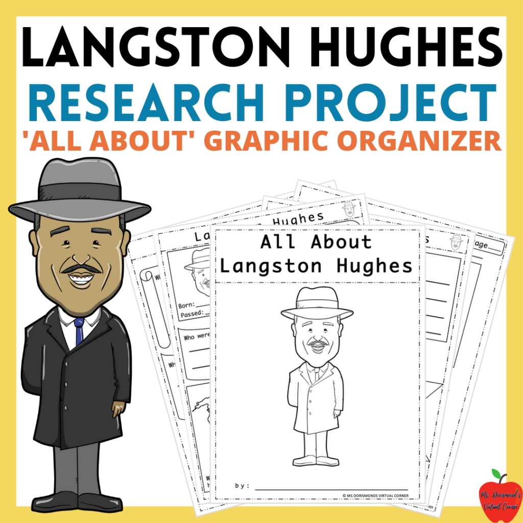 Langston Hughes All-About Research Project Graphic Organizer ...