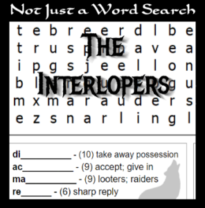 THE INTERLOPERS Prereading Vocabulary Puzzle, Quiz, Review, Worksheet ...