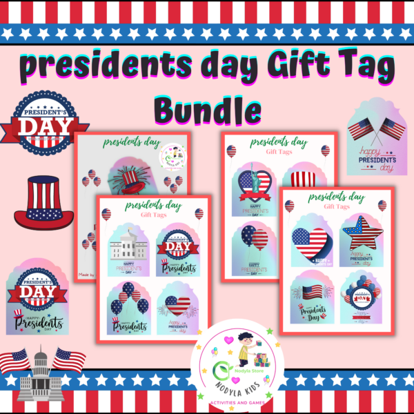 presidents day Gift Tag Bundle | Made By Teachers