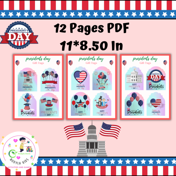 presidents day Gift Tag Bundle | Made By Teachers