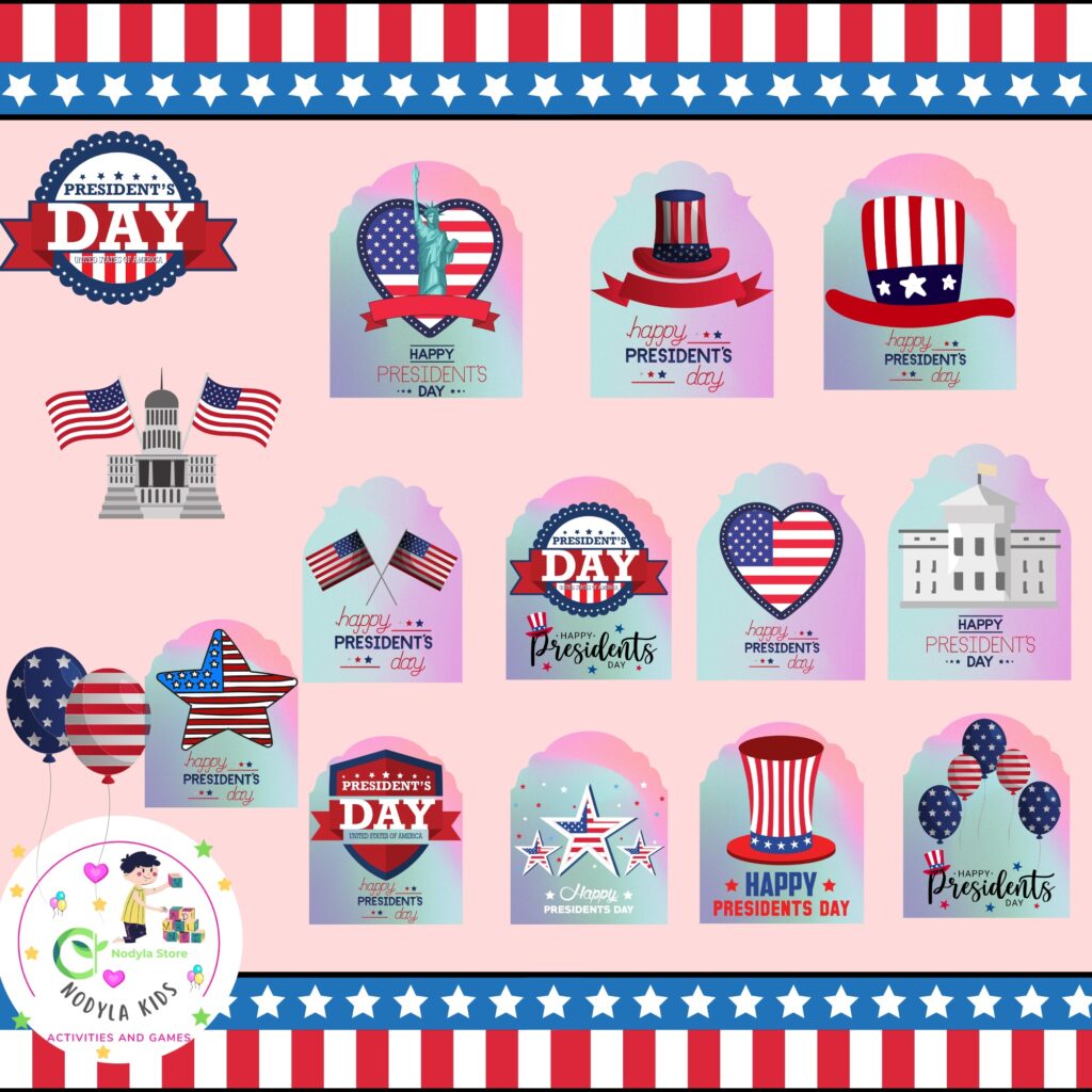 presidents day Gift Tag Bundle | Made By Teachers