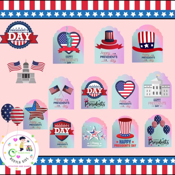 presidents day Gift Tag Bundle | Made By Teachers