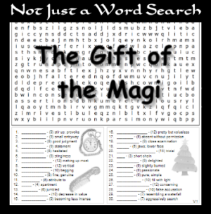 THE GIFT OF THE MAGI Prereading Vocabulary Puzzle, Quiz, Worksheet - NO ...