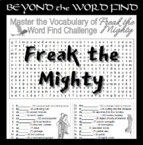 FREAK THE MIGHTY Prereading Vocabulary, Quiz, Worksheet, Test, Review ...