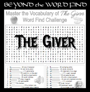 THE GIVER - Prereading Vocabulary Worksheet, Test, Review, Quiz - NO ...