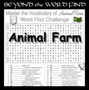 ANIMAL FARM Vocabulary Puzzle Activity, Quiz, Worksheet, Test, Review ...