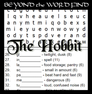 THE HOBBIT Vocabulary Puzzle Activity, Quiz, Worksheet, Test, Review ...